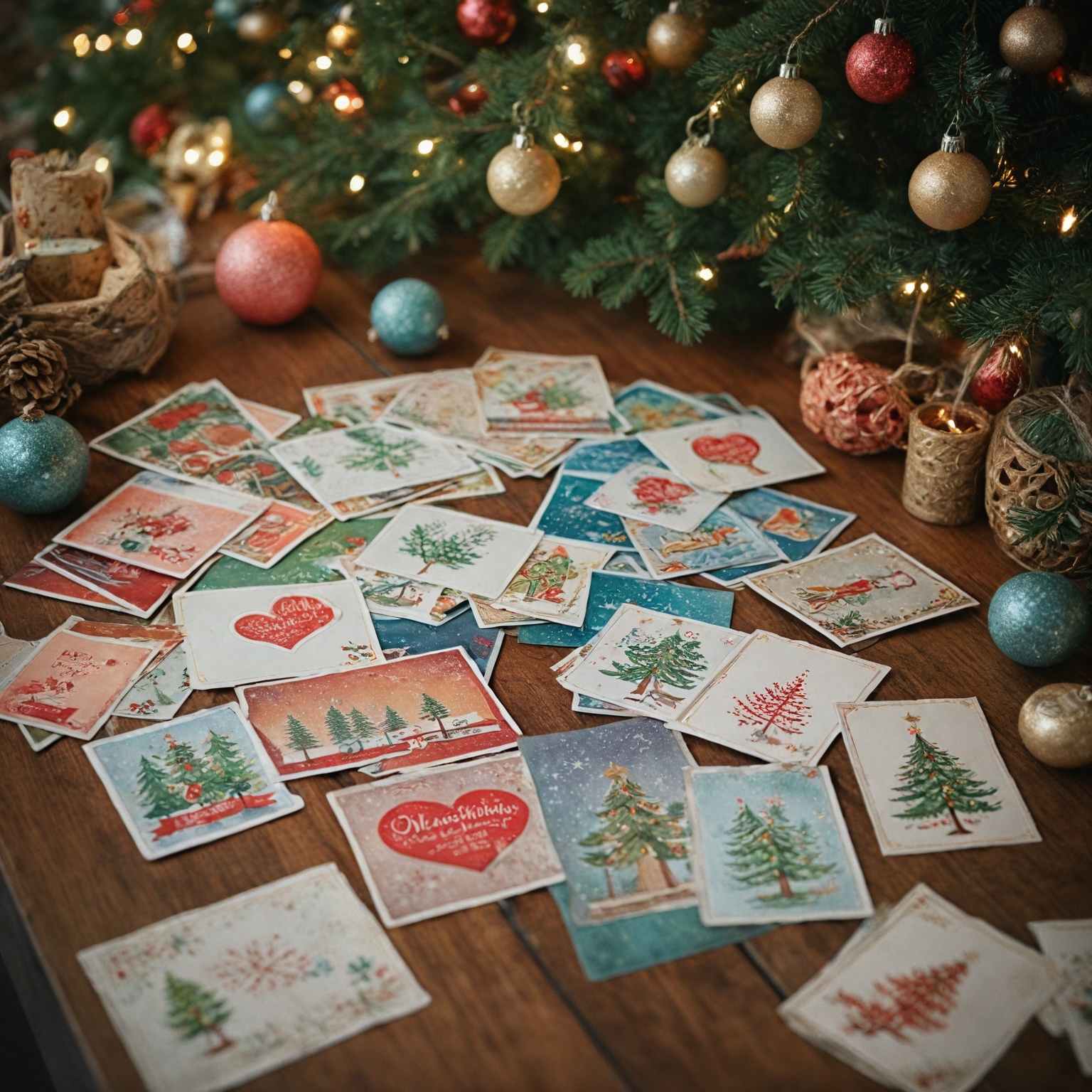 Crafting Unique and Artful Christmas Cards
